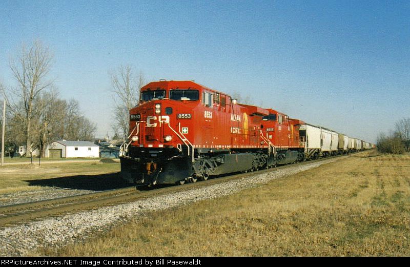 Heavy Westbound slows to take the siding